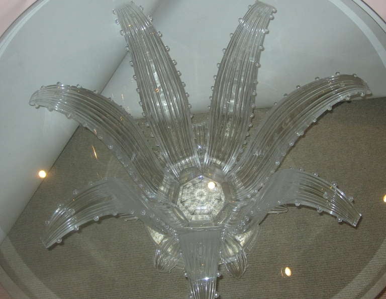 Lucite Cactus Flower Table at 1stDibs
