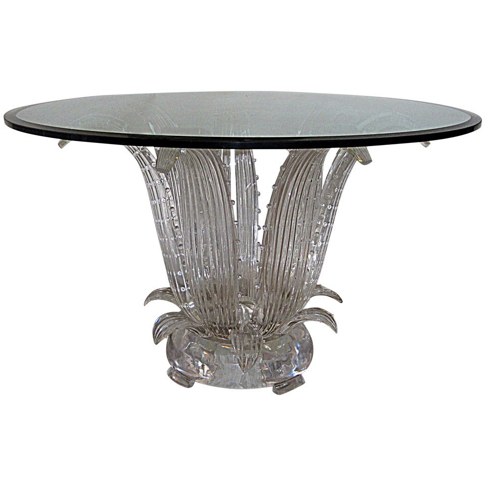 Lucite Cactus Flower Table at 1stDibs