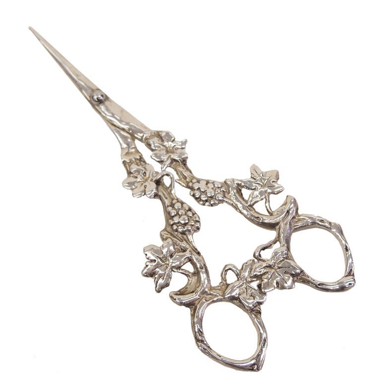 Sterling Silver Grape Shears For Sale at 1stDibs