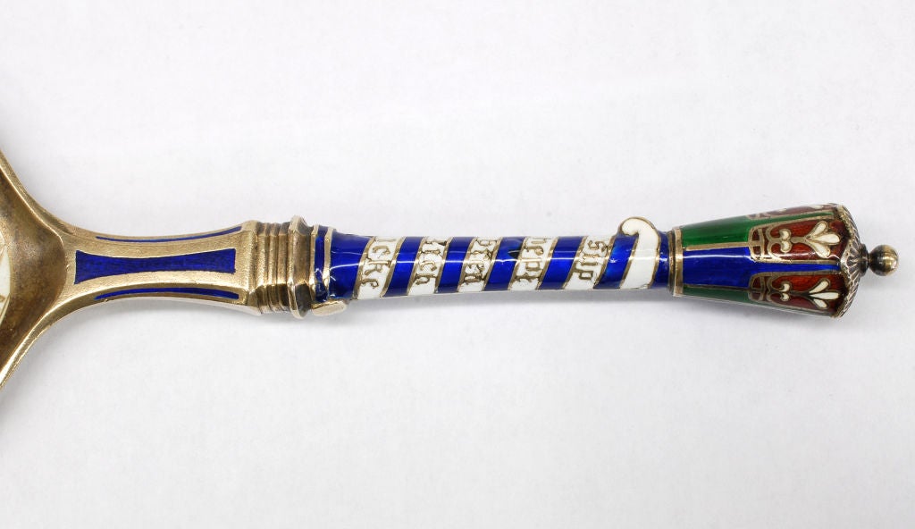 Pair of Religious Danish Presentation Spoons by Peter Herz For Sale at ...