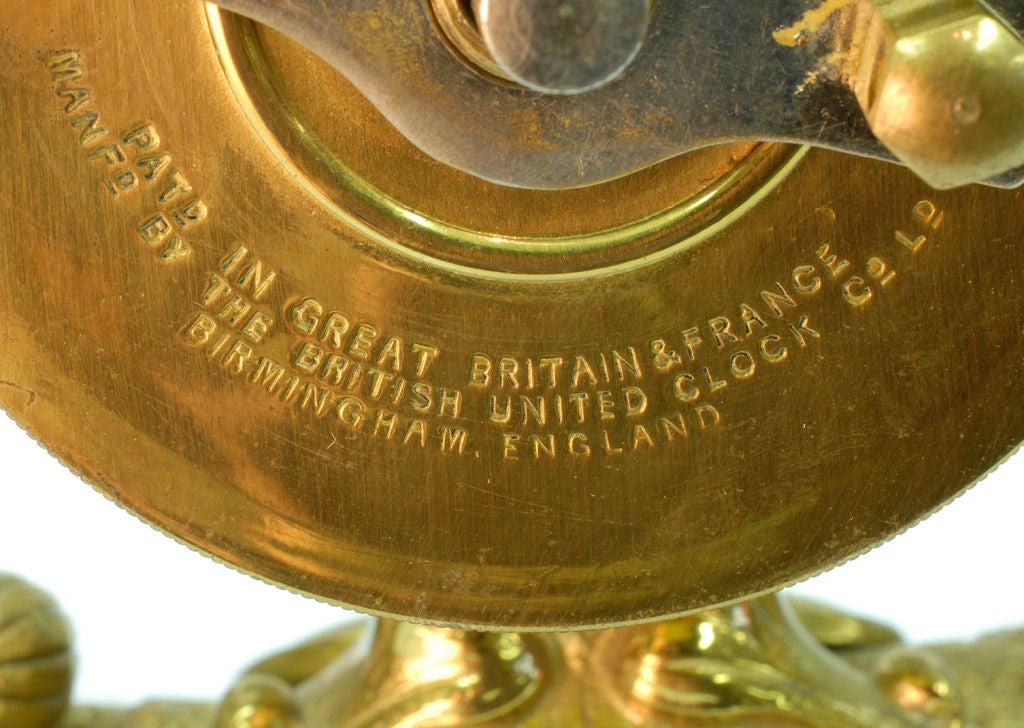 A rare Soccer Mantel Clock from the British United Clock Co. For Sale ...