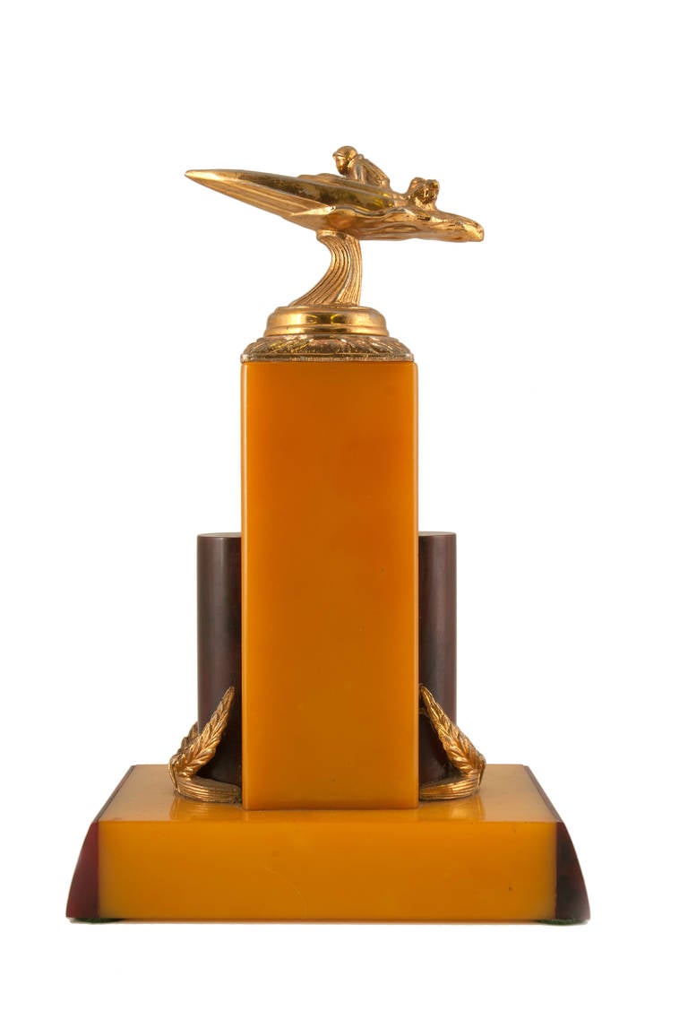 Art Deco Bakelite Speedboat Trophy For Sale at 1stDibs