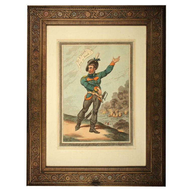 Portrait of an Irish Chief by James Gillray For Sale at 1stDibs