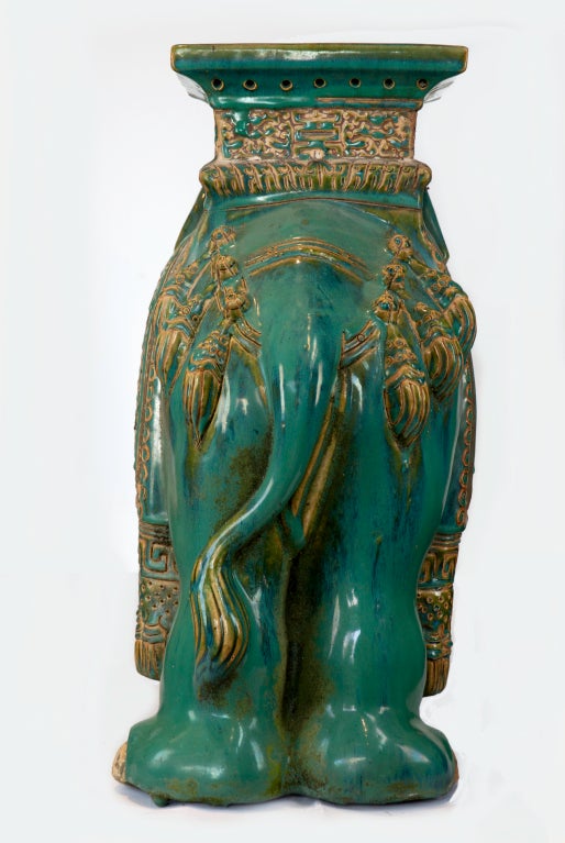 Chinese ceramic elephant table at 1stDibs