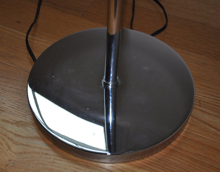 Three Arm Chrome Standing Lamp at 1stDibs