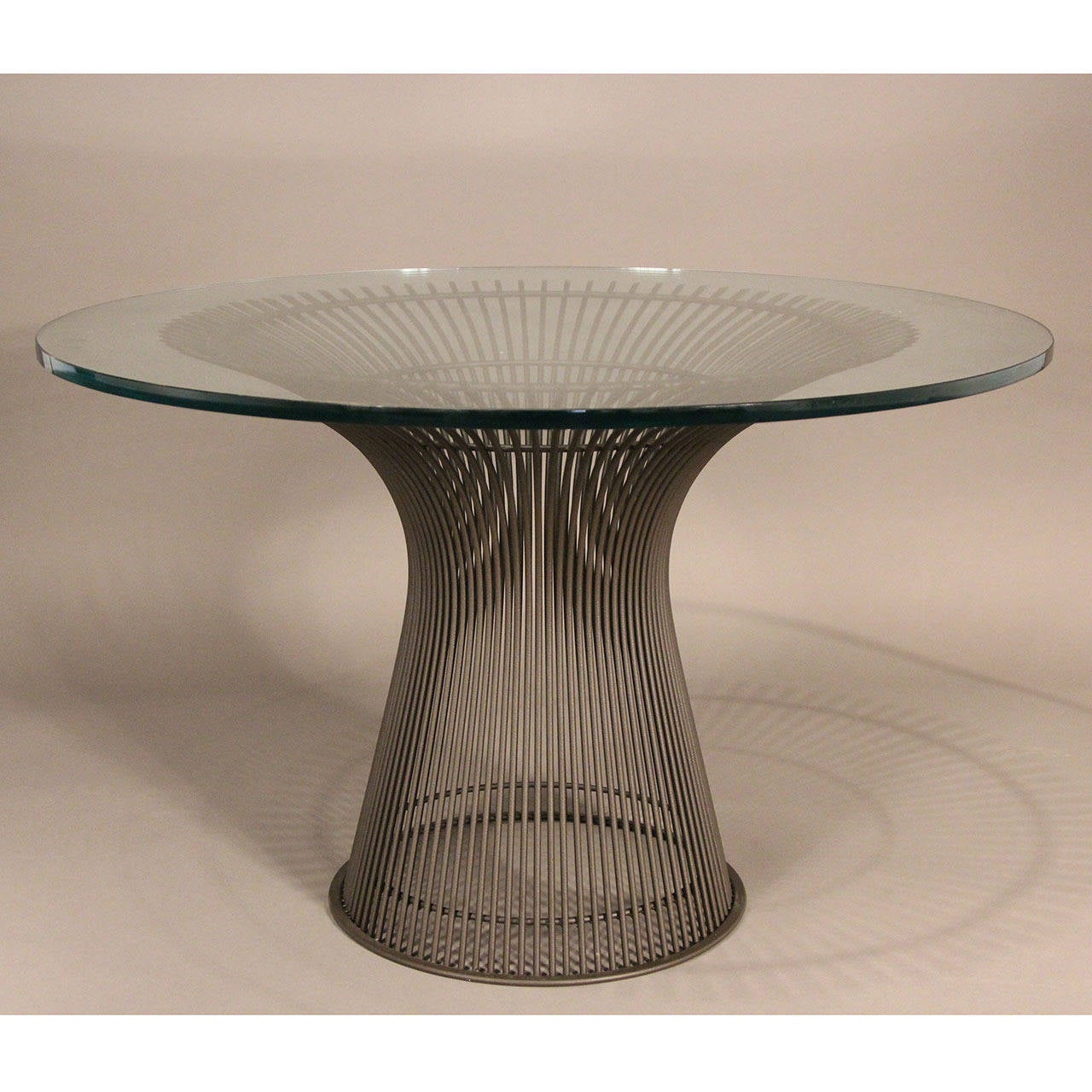 Warren Platner Glass Top Dining Table at 1stDibs