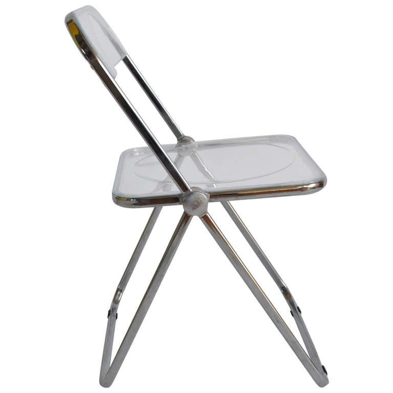 "Plia" Chair, Giancarlo Piretti, (Six Available) at 1stDibs