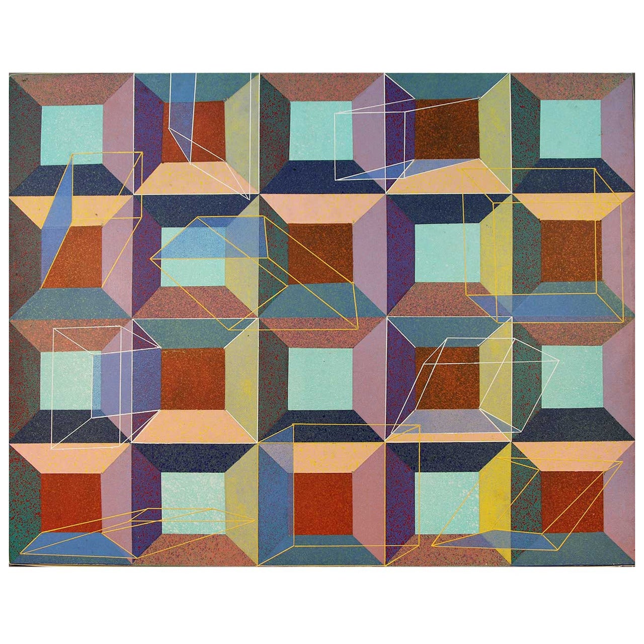 Tony Robbin Acrylic on Canvas Backed on Board For Sale at 1stDibs