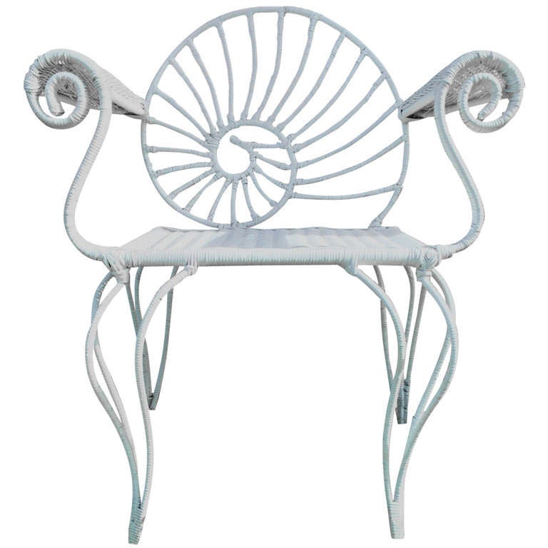 Snail Form Wicker Chair For Sale at 1stDibs | wicker snail