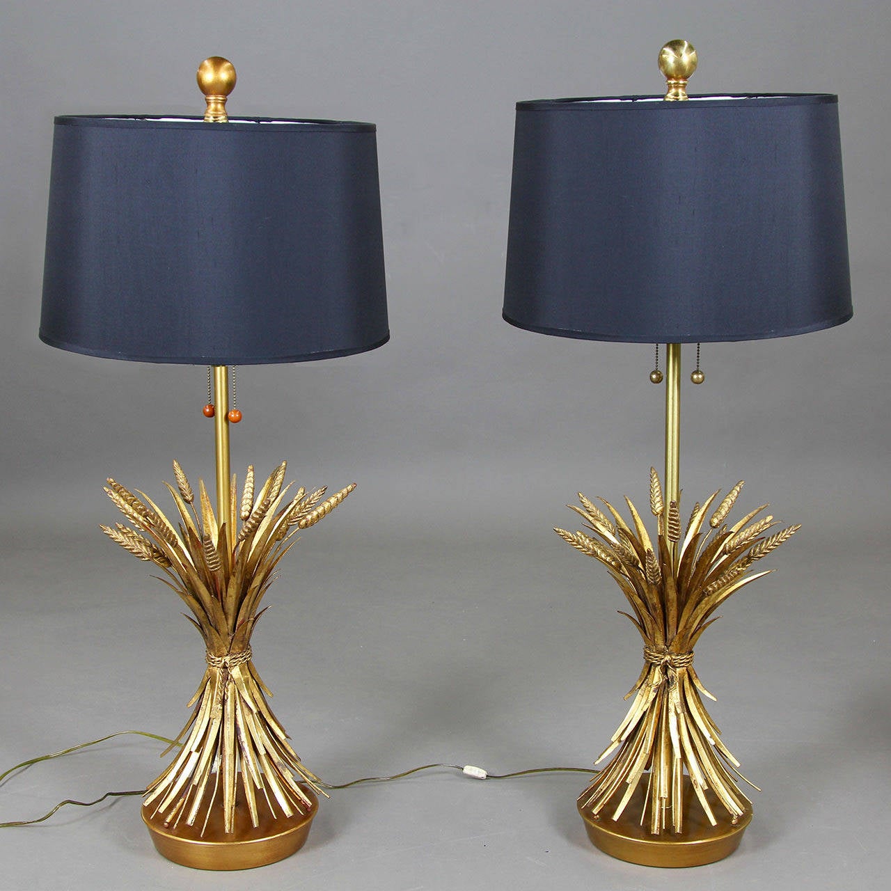 Marbro Gilt Metal Sheaf of Wheat Lamps For Sale at 1stDibs | wheat ...