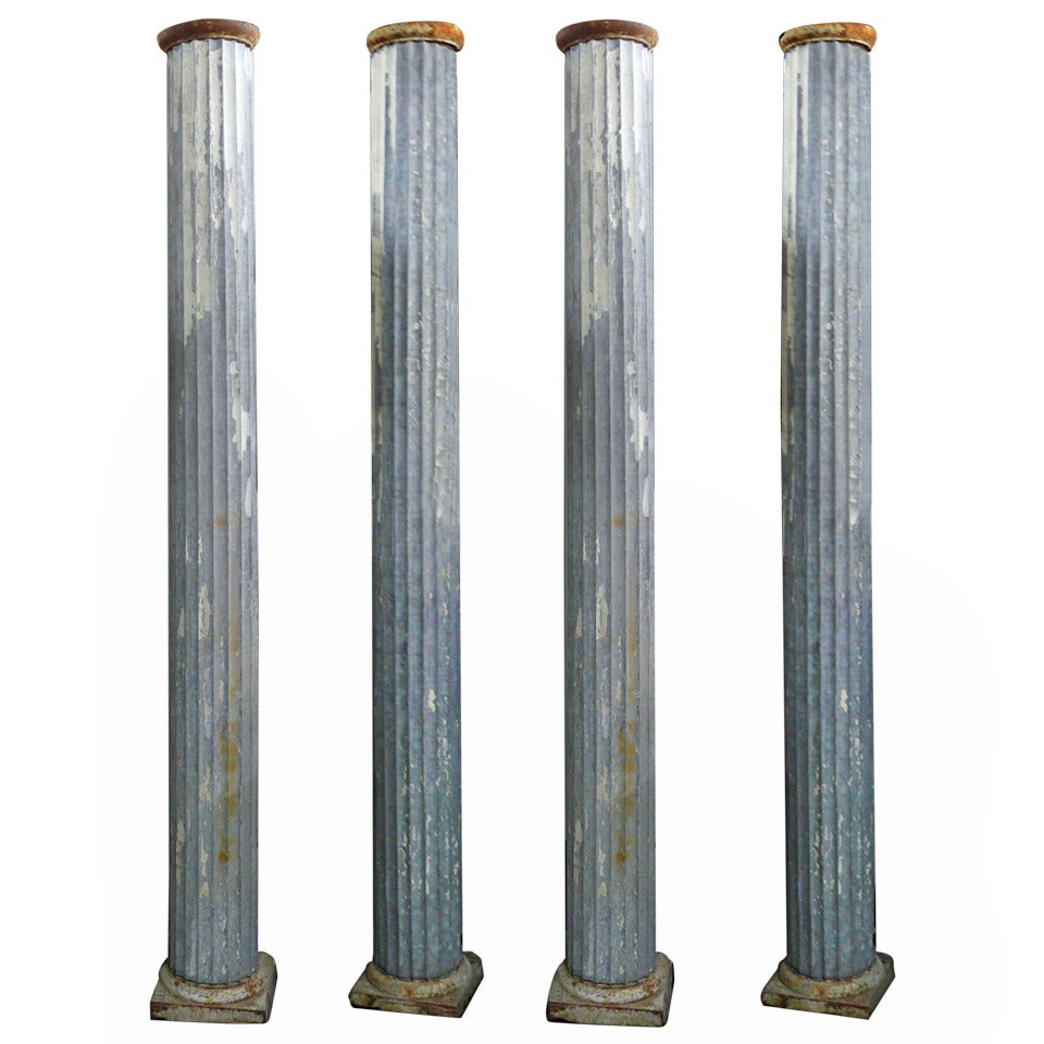 Set of Four, 8-Foot Architectural Columns at 1stDibs
