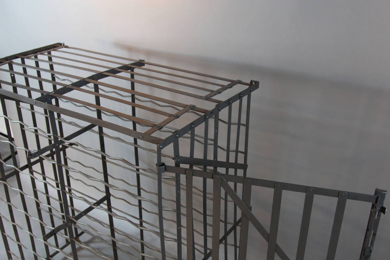 100 Bottle French Vintage Wine Cage at 1stDibs