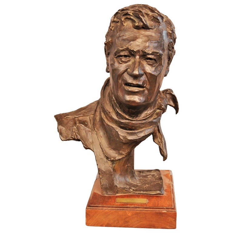 Bust of John Wayne In His Heyday at 1stDibs