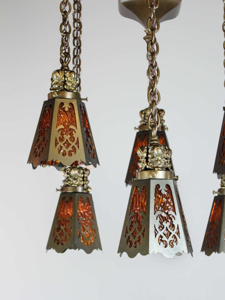 Mitchell Vance and Co. Gothic Flush Mount (6-Light) at 1stDibs