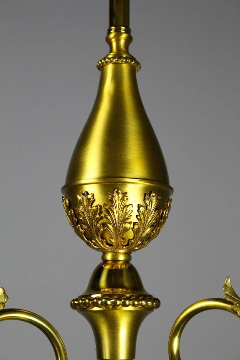 Victorian Three-Light Fixture by Vossburg of Chicago at 1stDibs