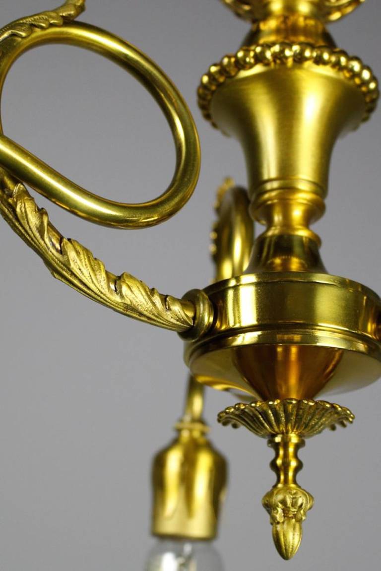 Victorian Three-Light Fixture by Vossburg of Chicago at 1stDibs