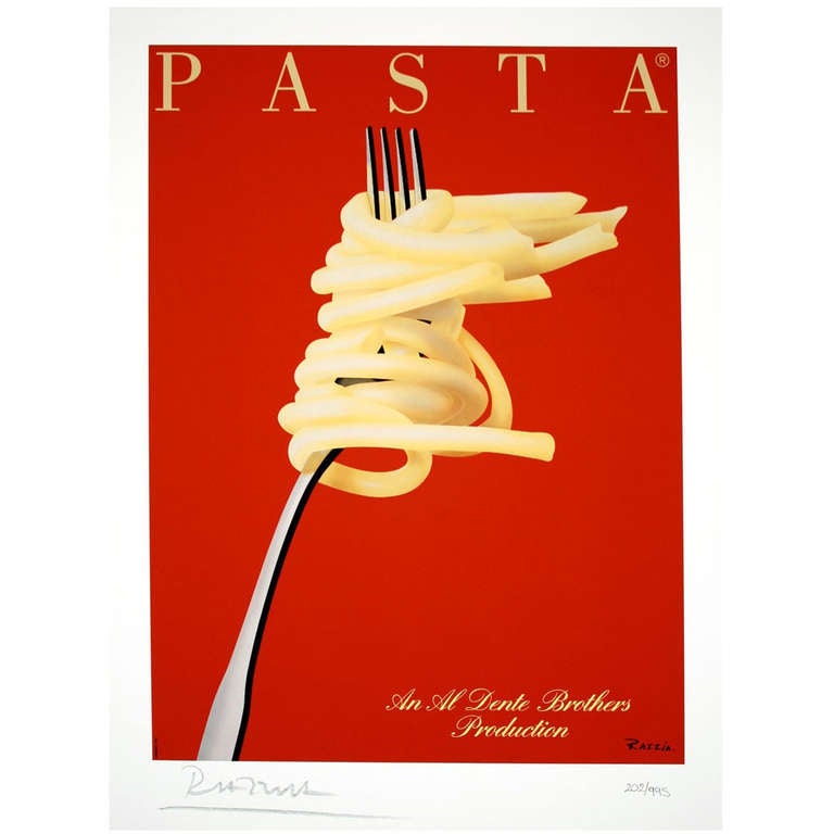 Pasta Poster at 1stDibs | pasta posters