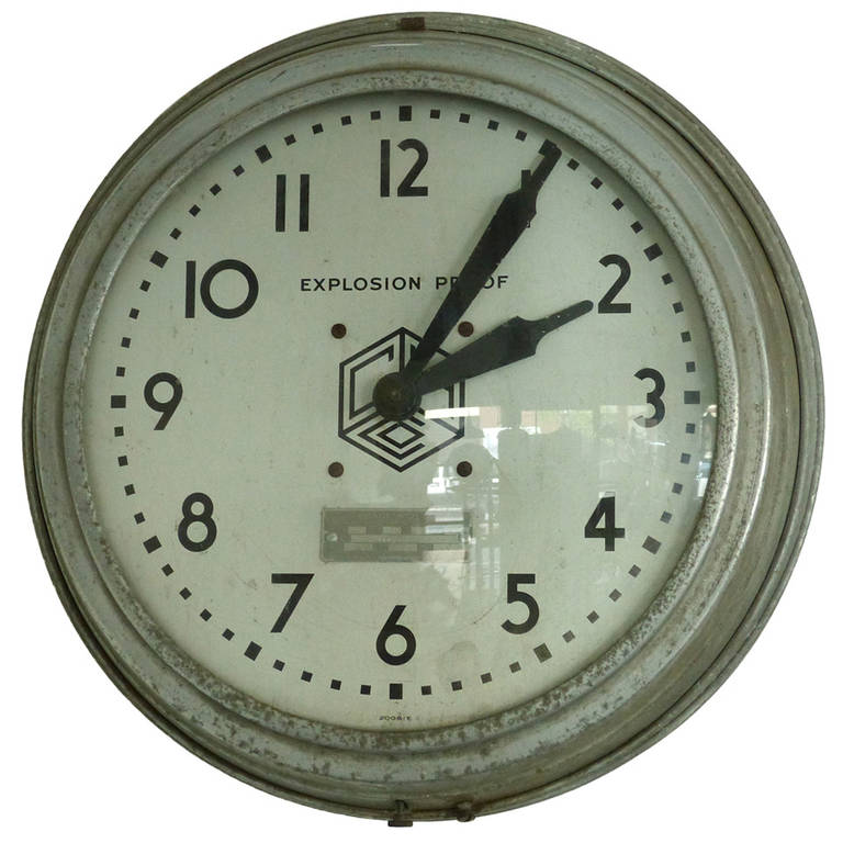 Couse Hind Explosion Proof Industrial Clock at 1stDibs | explosion ...