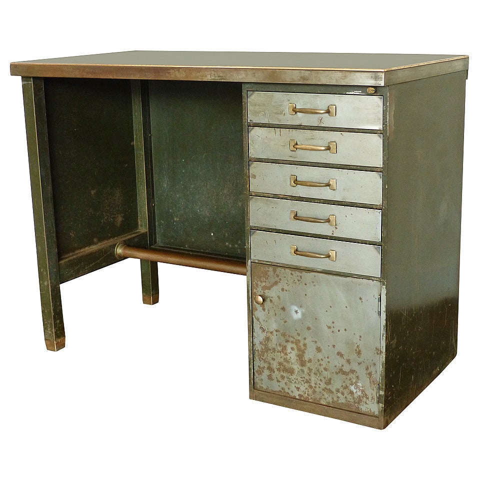 Steel Foremans Desk at 1stDibs
