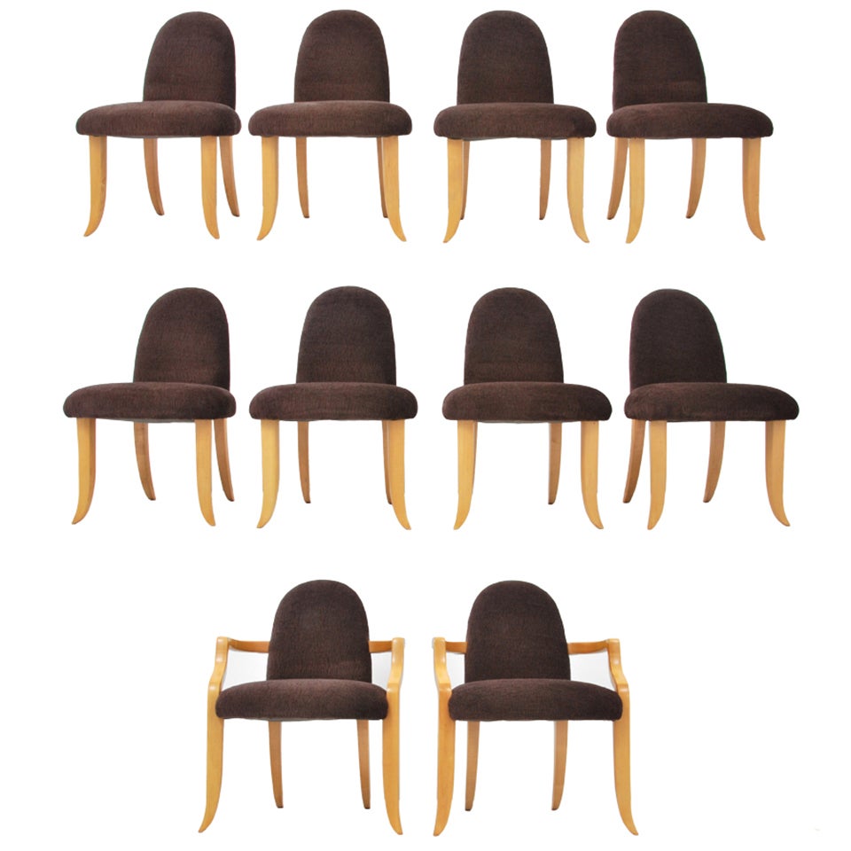 Wendell Castle Dining Chairs, Set Of 10 at 1stDibs