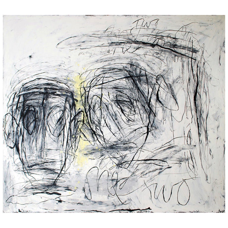 Large Abstract Painting by Louisa Chase, 66"x72" at 1stDibs