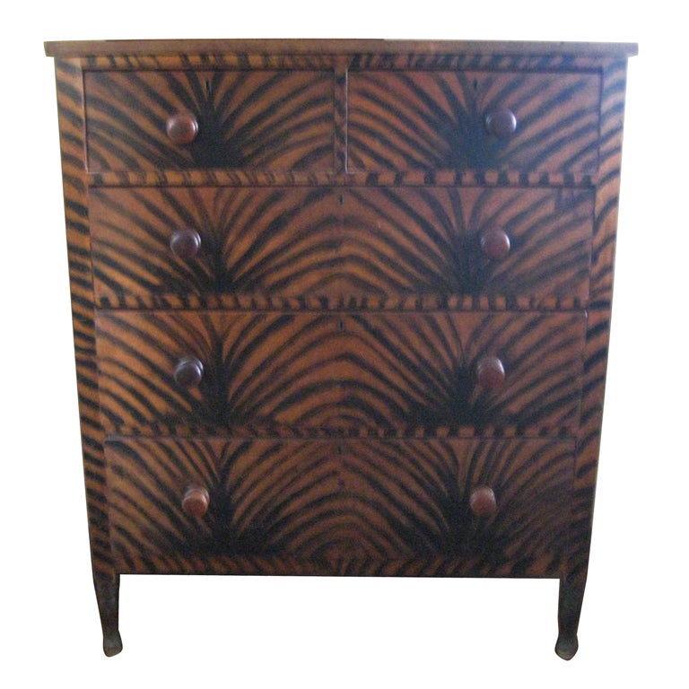 American Decorative Chest Of Drawers at 1stDibs