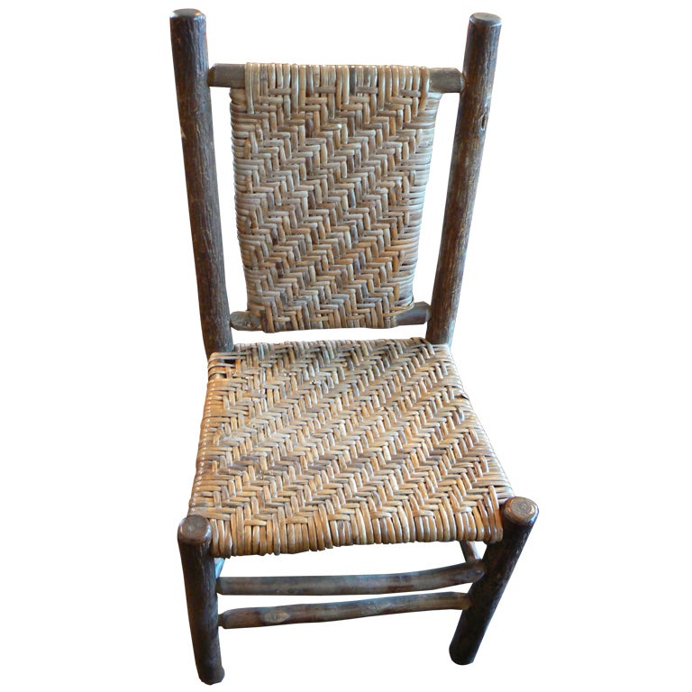 Hickory Side Chair at 1stDibs