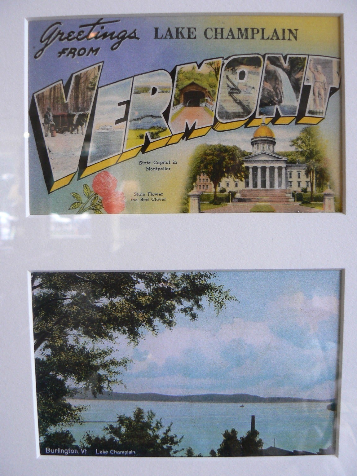 Pair of Framed Sets of Vintage Vermont Postcards at 1stDibs | framed ...