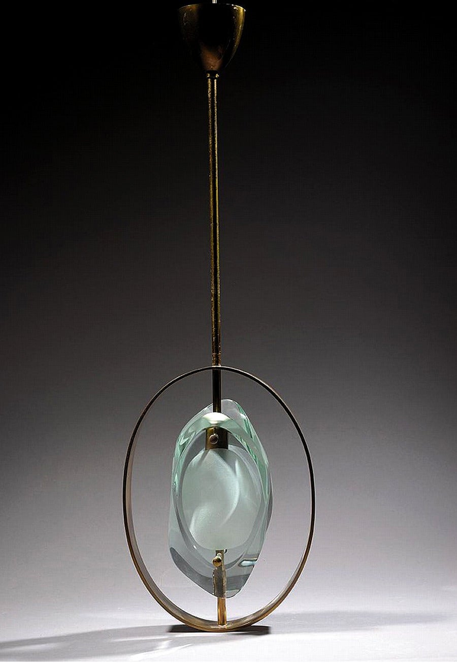 Pendant Ceiling Light No. 1933 by Max Ingrand for Fontana Arte at 1stDibs