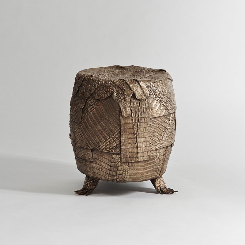 Erin Sullivan, "Bronze Alligator" Side Table or Stool, USA, 2015 For ...