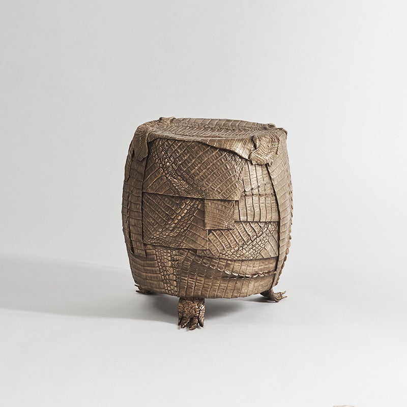 Erin Sullivan, "Bronze Alligator" Side Table or Stool, USA, 2015 For ...