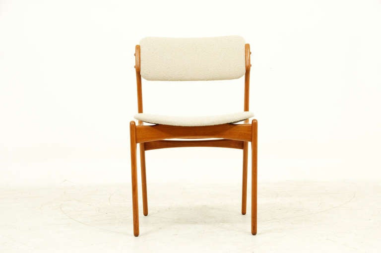 6 Teak Dining Chairs Erik Buck at 1stDibs