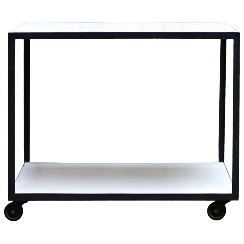 George Nelson Steel Frame Rolling Cart, Herman Miller 1952 at 1stDibs