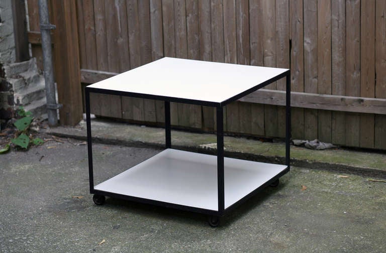 George Nelson Steel Frame Rolling Cart, Herman Miller 1952 at 1stDibs