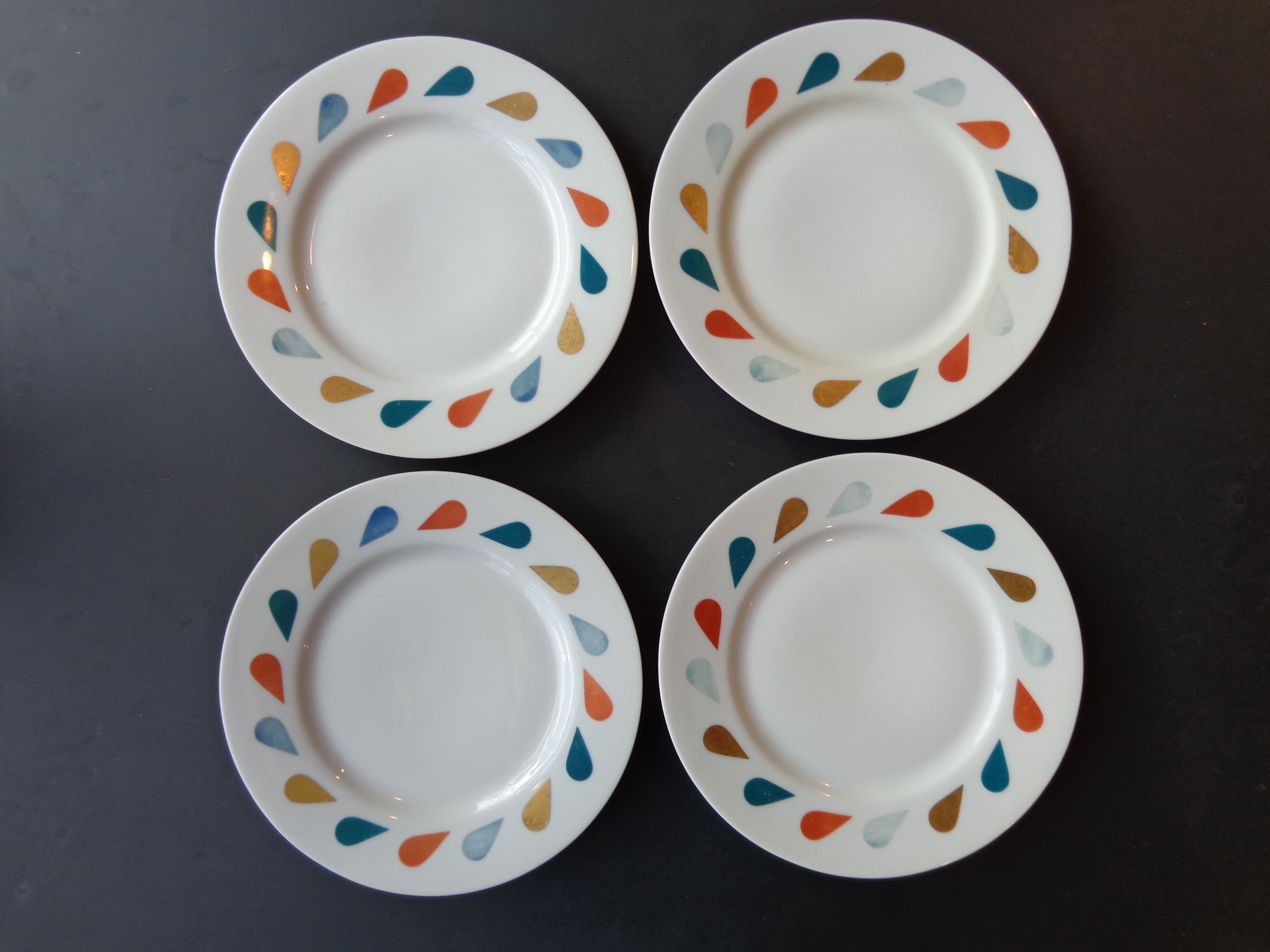 Alexander Girard Carolus Magnus plates, set of four at 1stDibs