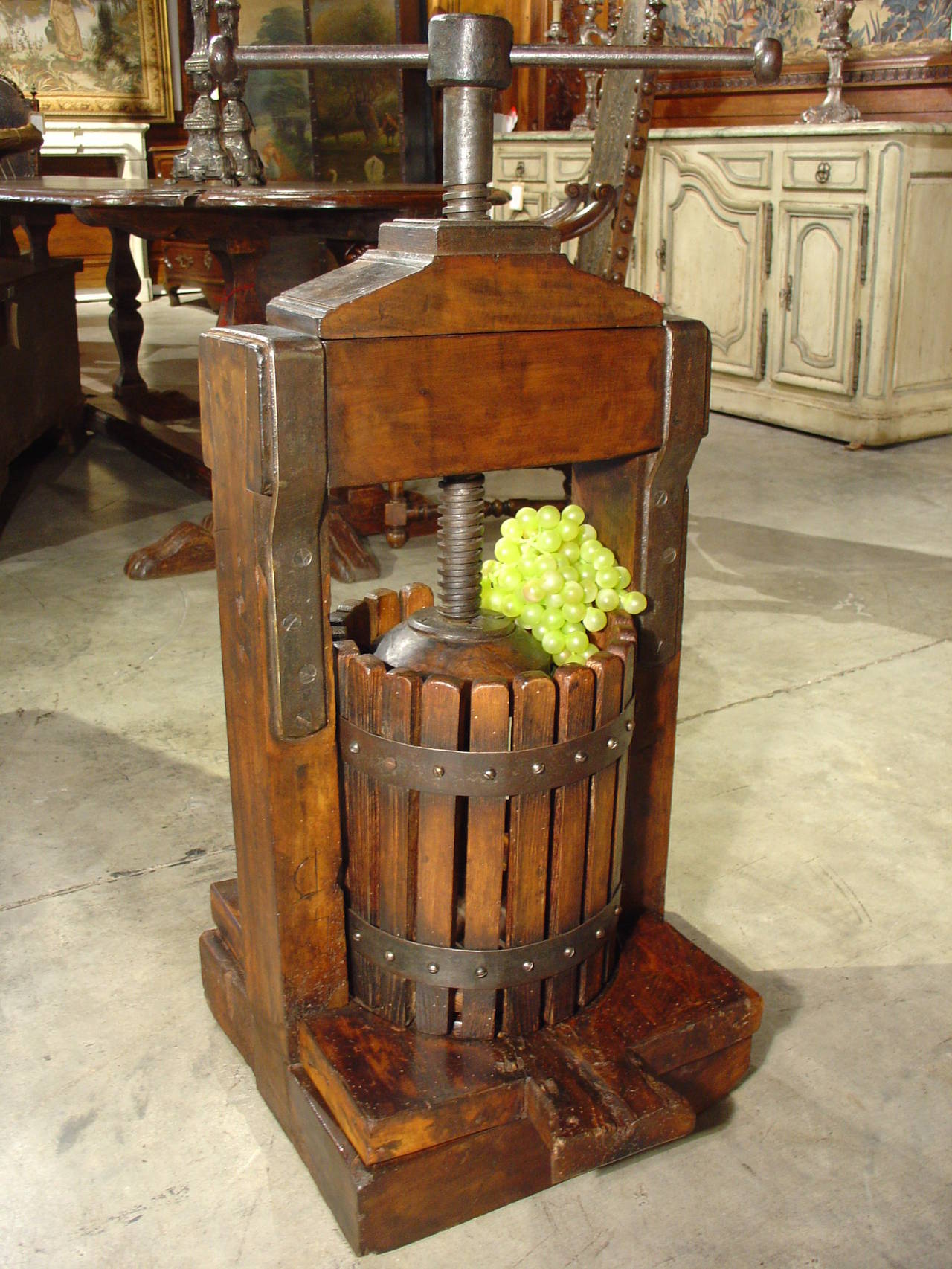 A Large 19th Century Wine Press from France at 1stDibs