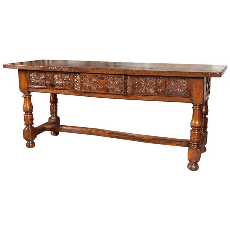 Antique Table from Southwest France, Late 1700s at 1stDibs