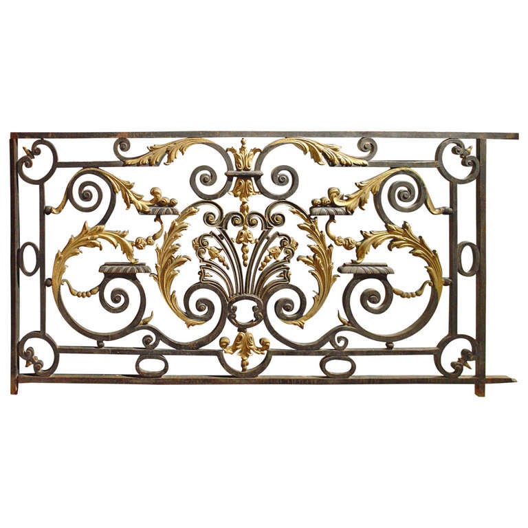 Antique Balcony Gate from a Normandy Castle, 1800s at 1stDibs