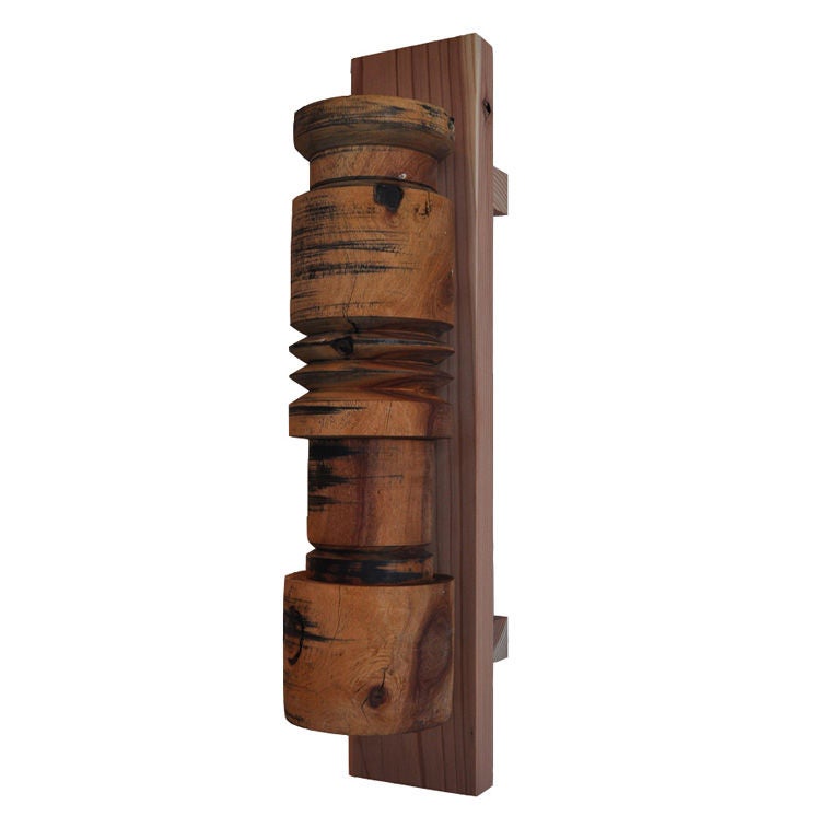Turned Form Wall Sculpture by Richard Patterson at 1stDibs
