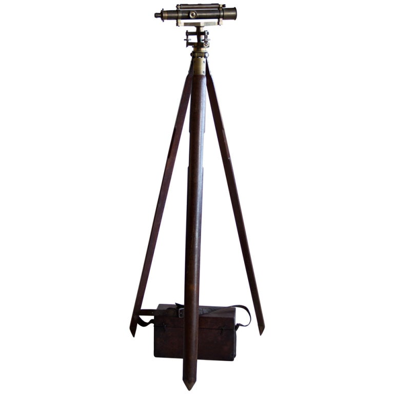 1913 British W.F. Stanley Theodolite on Tripod Base at 1stDibs | 1913 ...