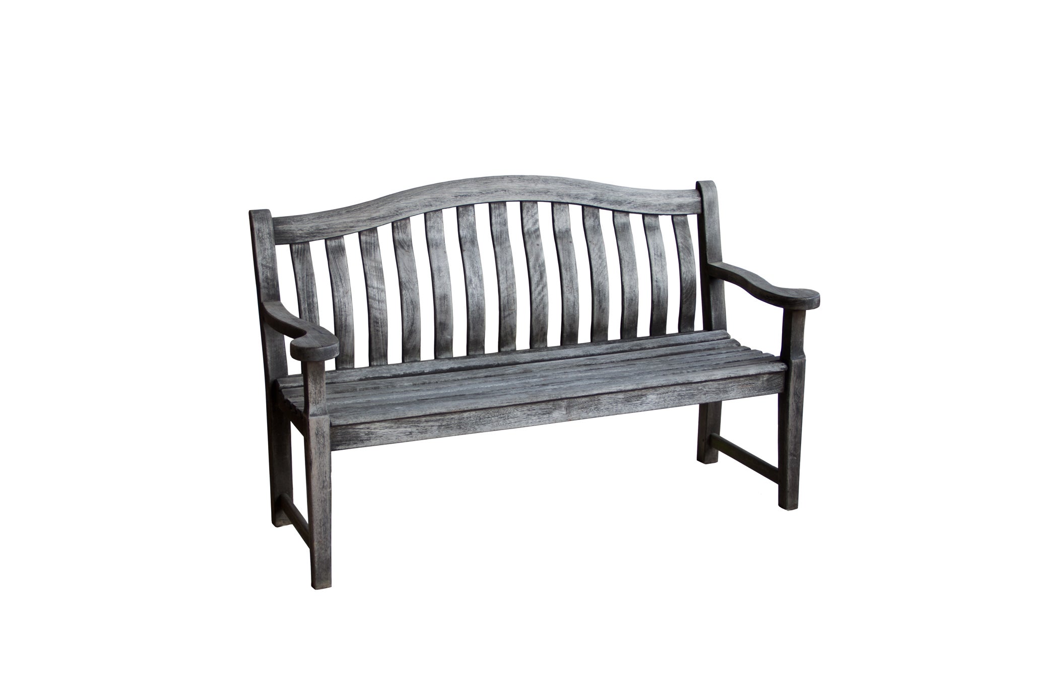 Vintage English Wooden Bench at 1stDibs