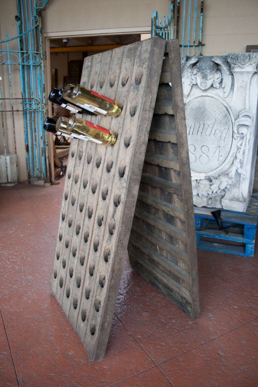 Antique French Riddling Rack at 1stDibs
