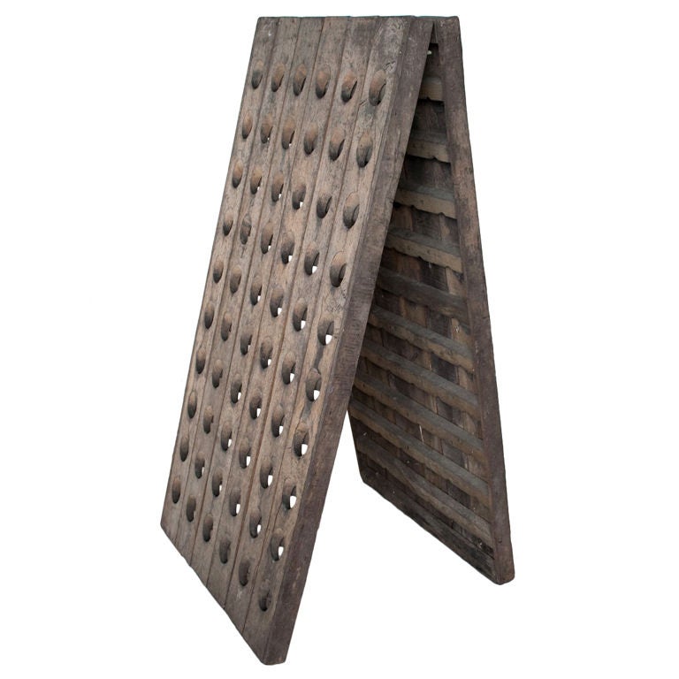 Antique French Riddling Rack at 1stDibs