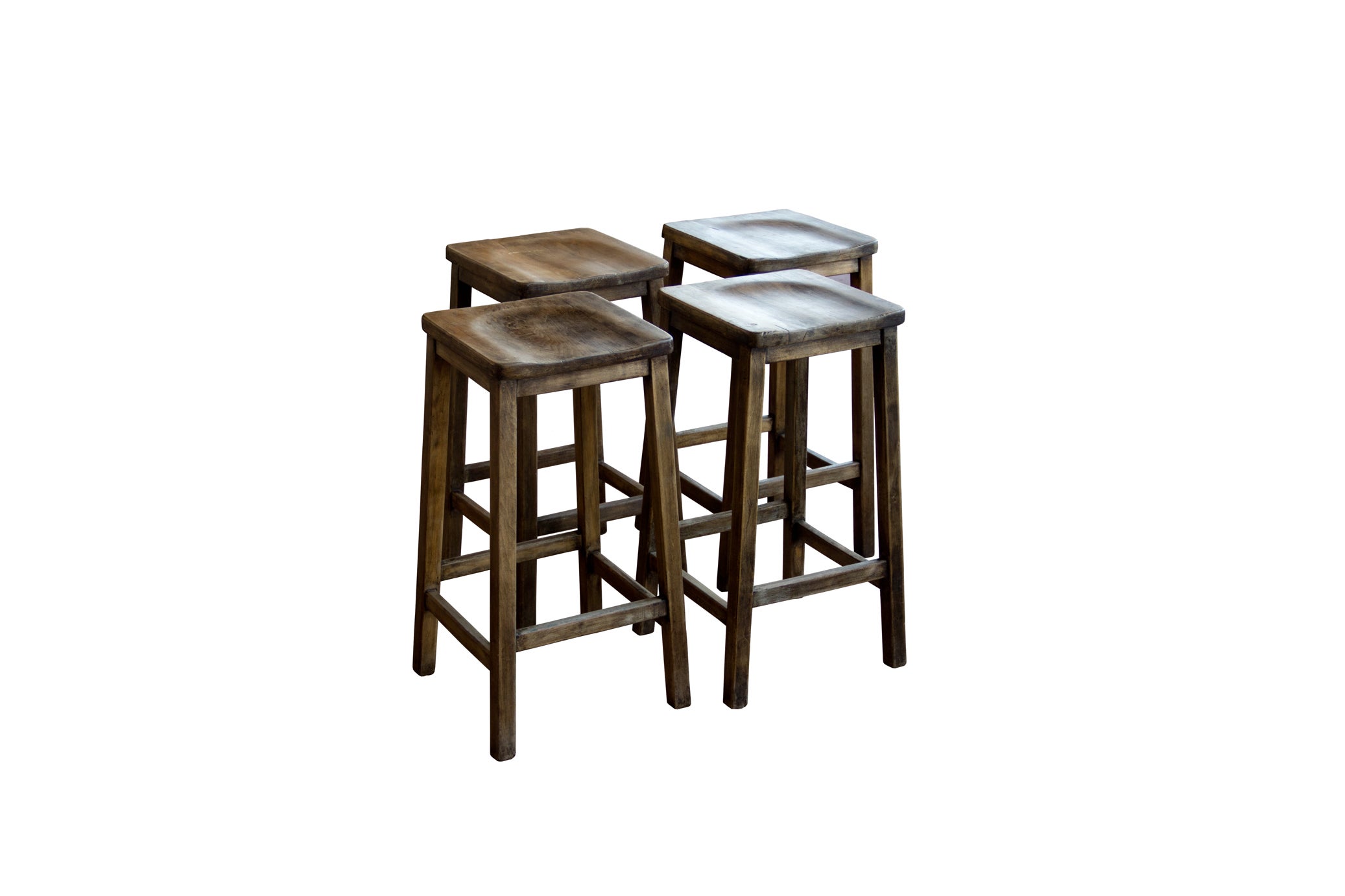Set of 4 Vintage Stools at 1stDibs