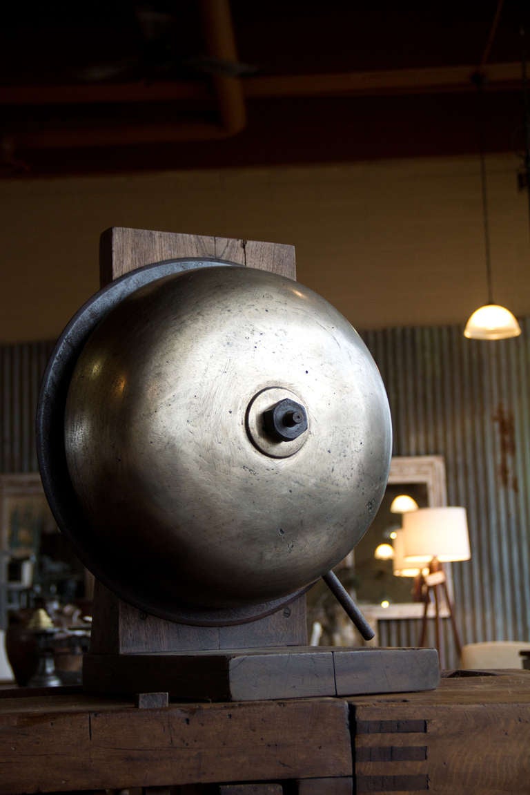 Antique Brass Fire Bell at 1stDibs