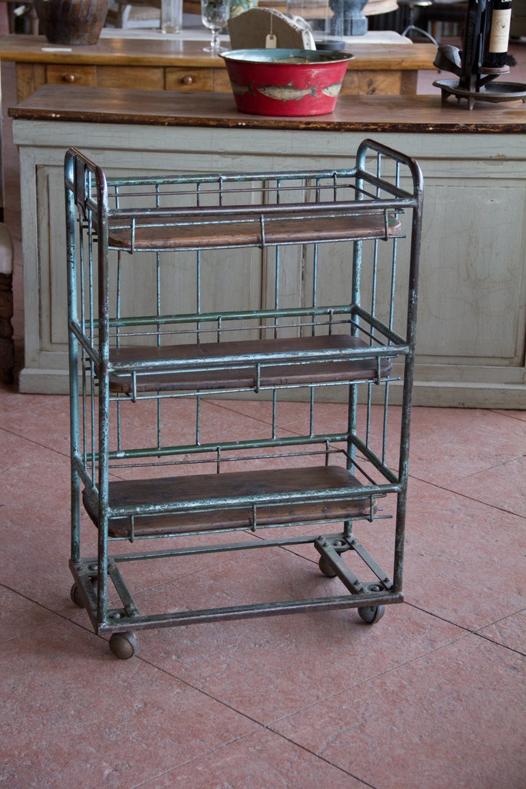 Vintage Industrial Trolley at 1stDibs | industrial trolley vintage
