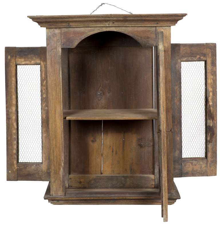 Provincial Walnut Cooling Cabinet For Sale at 1stDibs