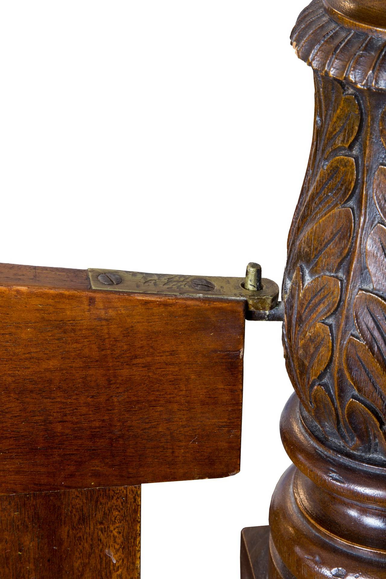 Classical Mahogany Tall Post Wide Custom Queen-Size Bed, circa 1840 at ...