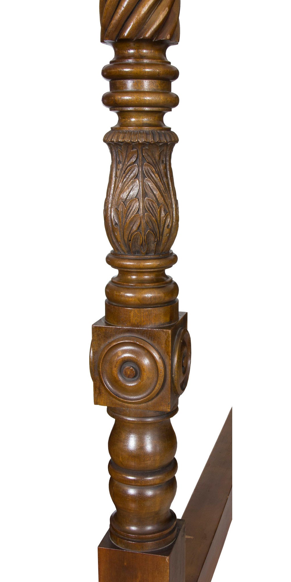 Classical Mahogany Tall Post Wide Custom Queen-Size Bed, circa 1840 at ...