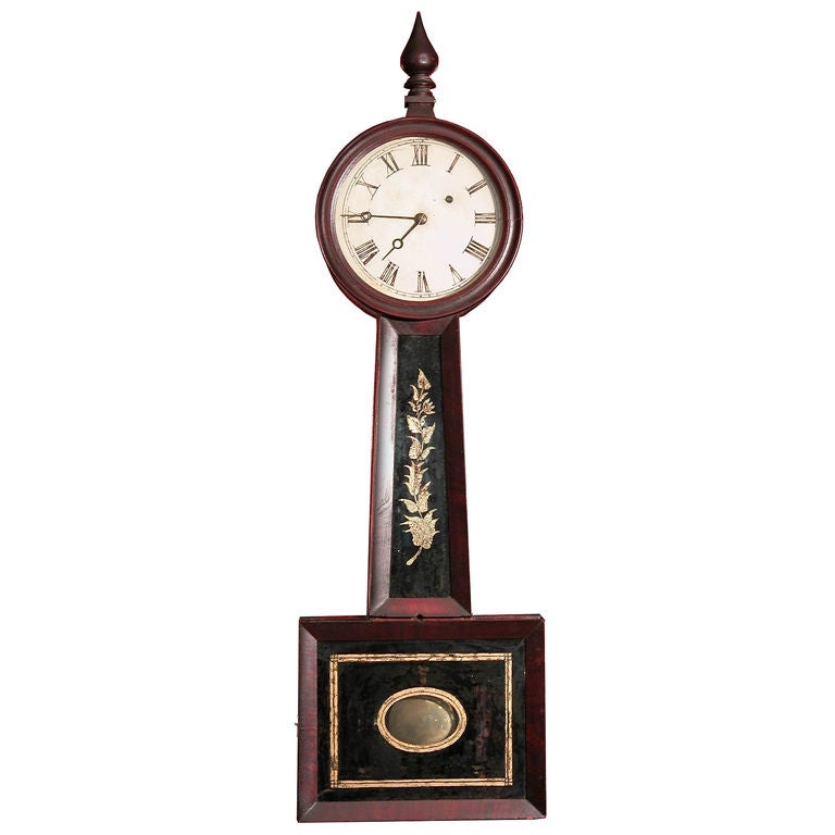 Mahogany Banjo Clock at 1stDibs